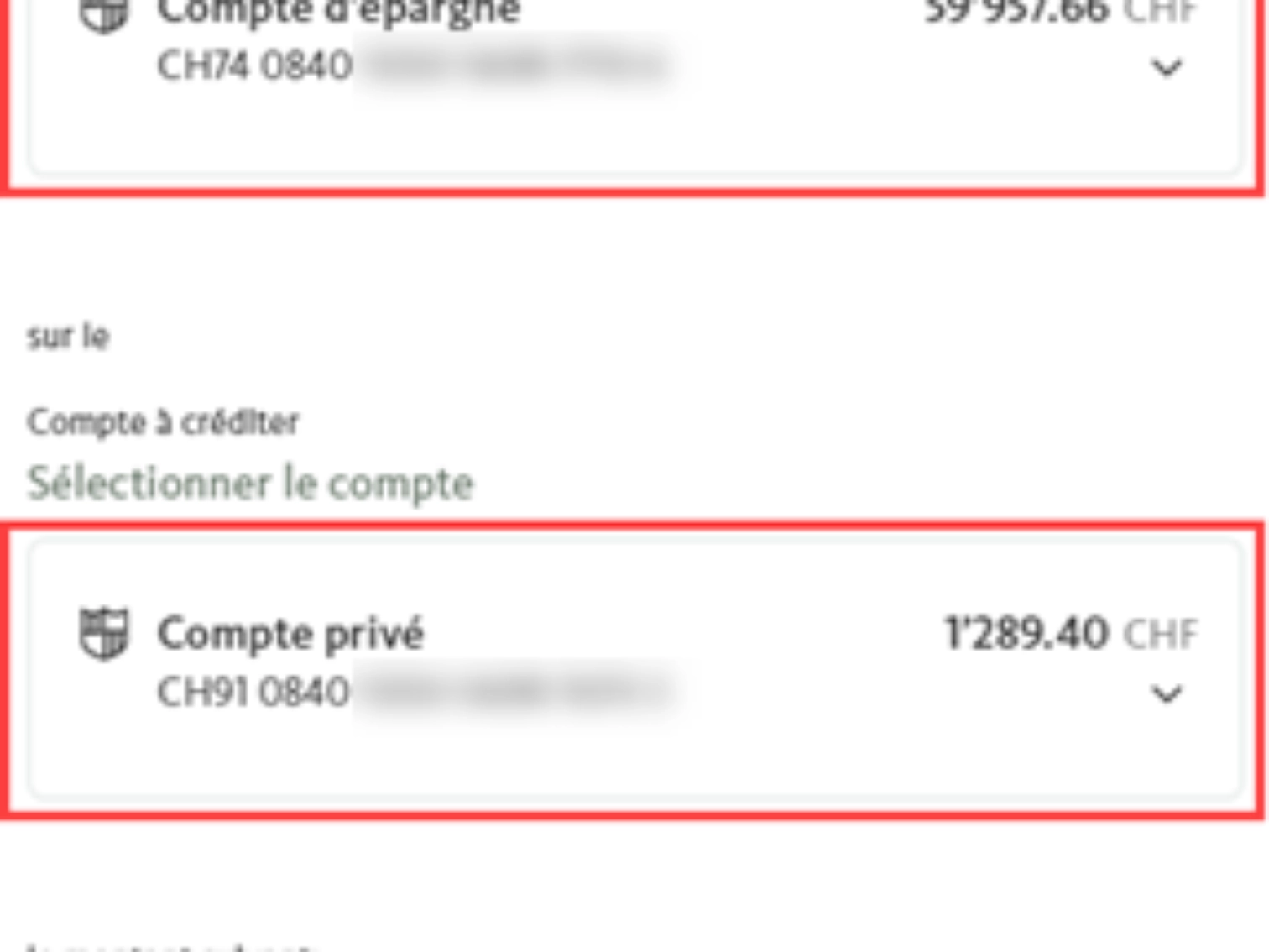 Comment saisir un transfert de compte à compte? - Banque Migros