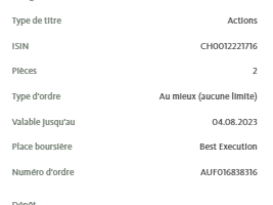 Comment annuler un ordre de Bourse en suspens? - Banque Migros