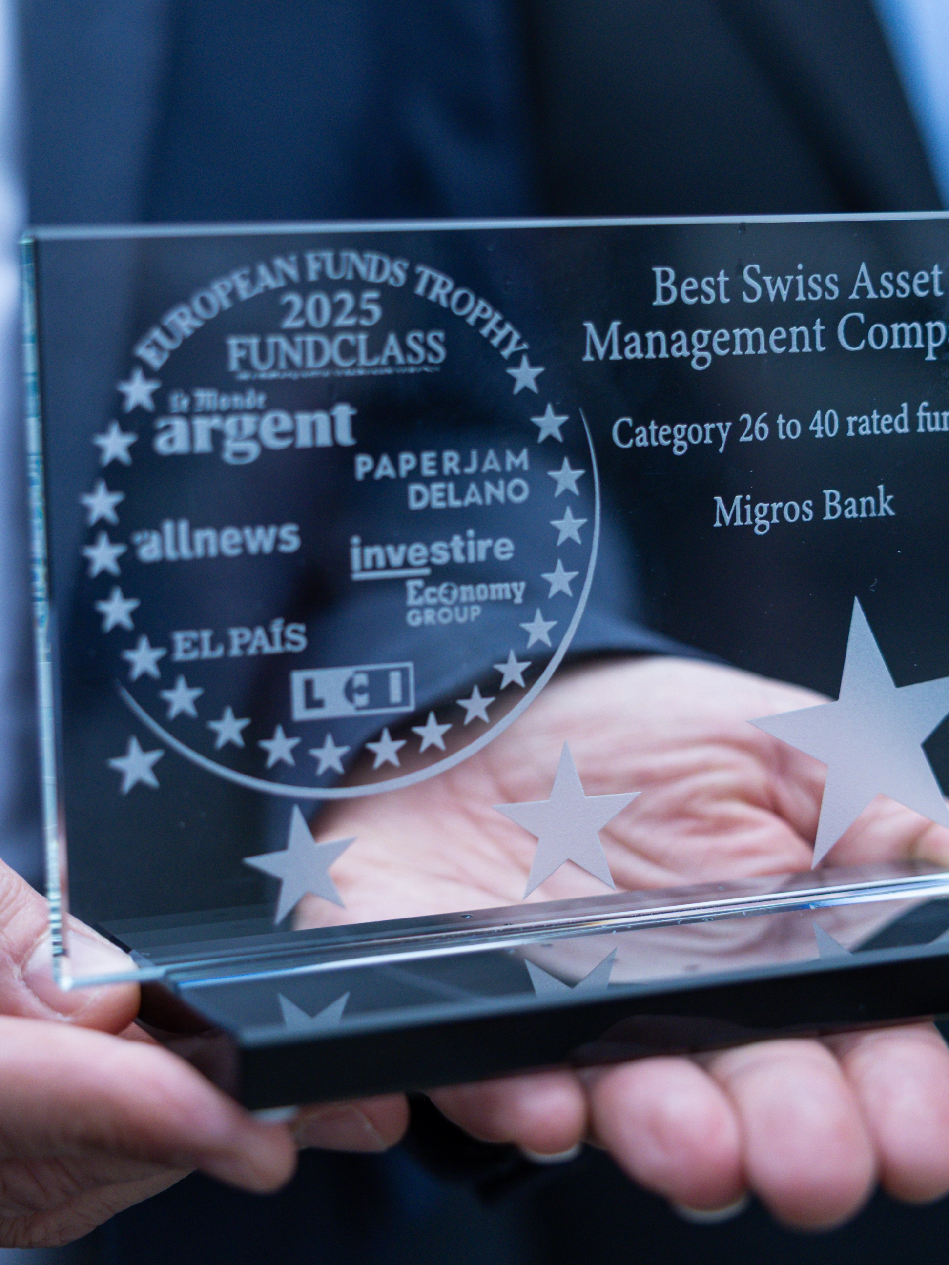 Migros Bank Fonds: Gold bei der European Funds Trophy 2025 - Migros Bank
