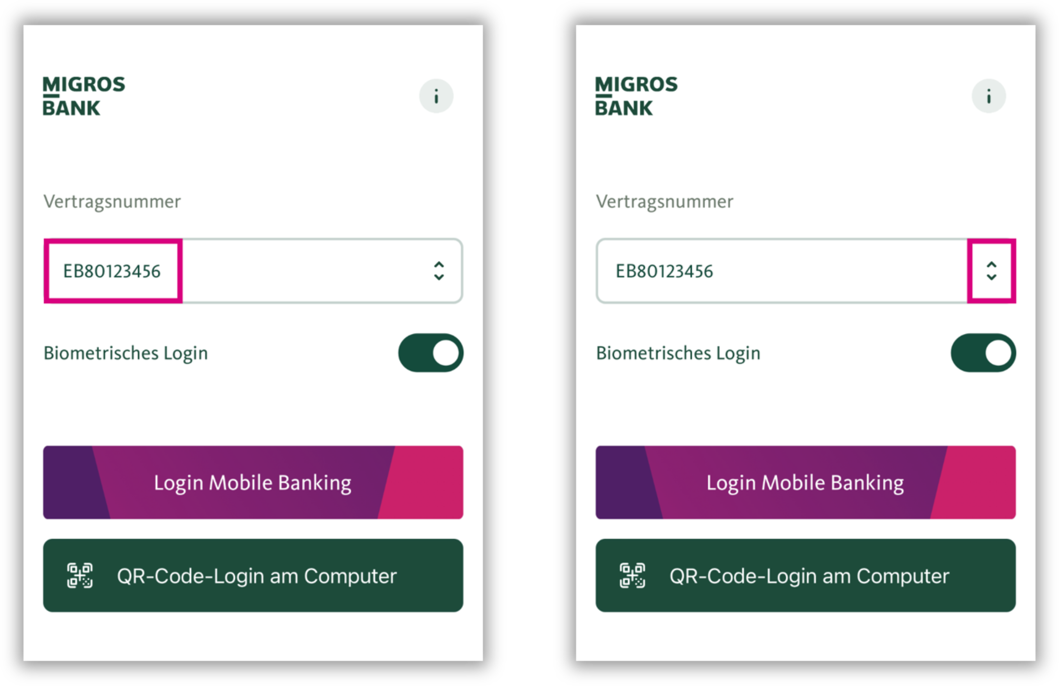 Wo finde ich meine Vertragsnummer? - Migros Bank