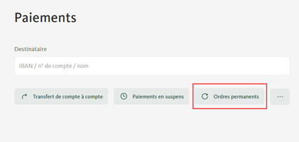 Comment modifier un ordre permanent? - Banque Migros