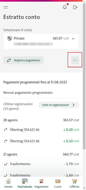 Come si crea un estratto conto online? - Banca Migros