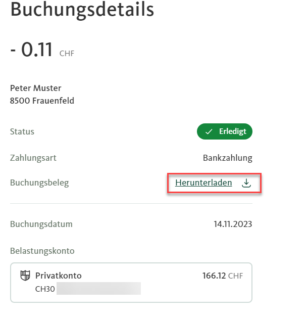 Wie erstelle ich einen Zahlungsnachweis im E-Banking? - Migros Bank